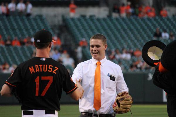 LDS Missionary Throws First Pitch at Orioles Game | Mormon Hub